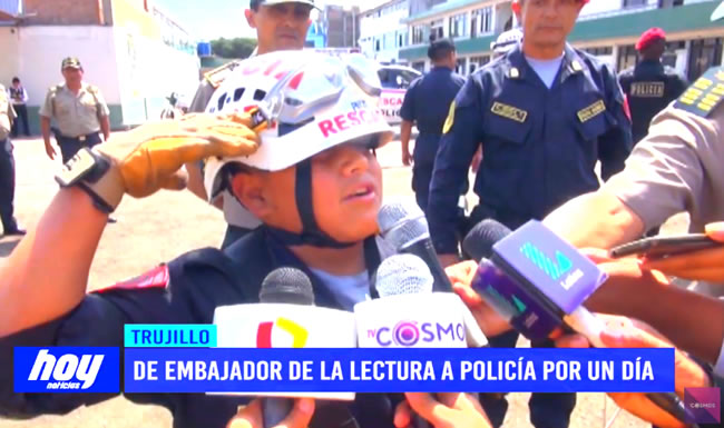 Víctor Angulo, de embajador de la lectura a policía por un día ...