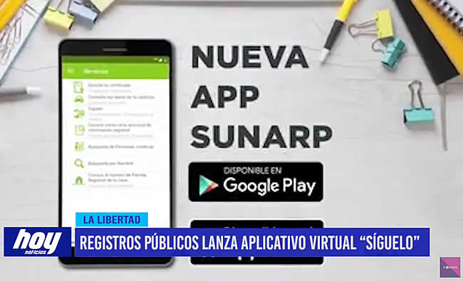 Registros Públicos lanza aplicativo virtual “Síguelo” - Noticias del ...