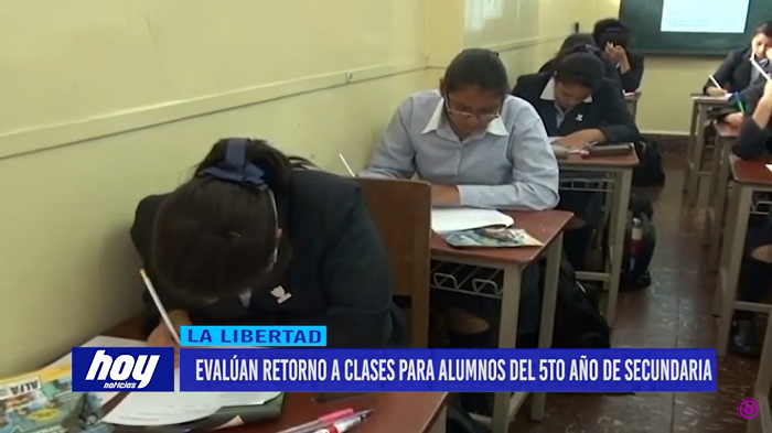 Evalúan retorno a clases para alumnos del 5to año de secundaria ...