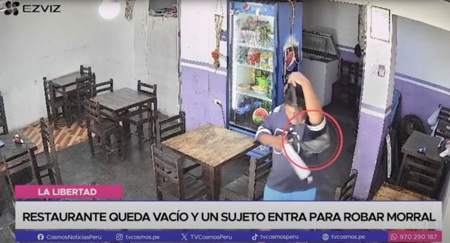 Restaurante queda vacío y un sujeto entra para robar morral - Noticias ...